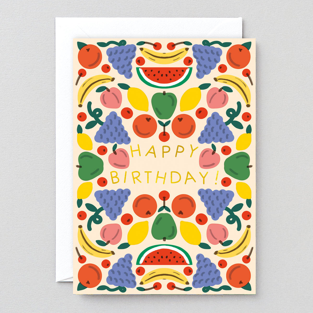 TARJETA FELICITACIÓN - Wrap Magazine, Happy Birthday Fruits – amezkua